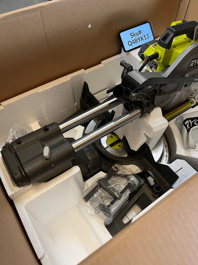 Ryobi 15 Amp 12 in. Corded Sliding Compound Miter Saw with LED Cutline Indicator TSS121 Spend Less Store